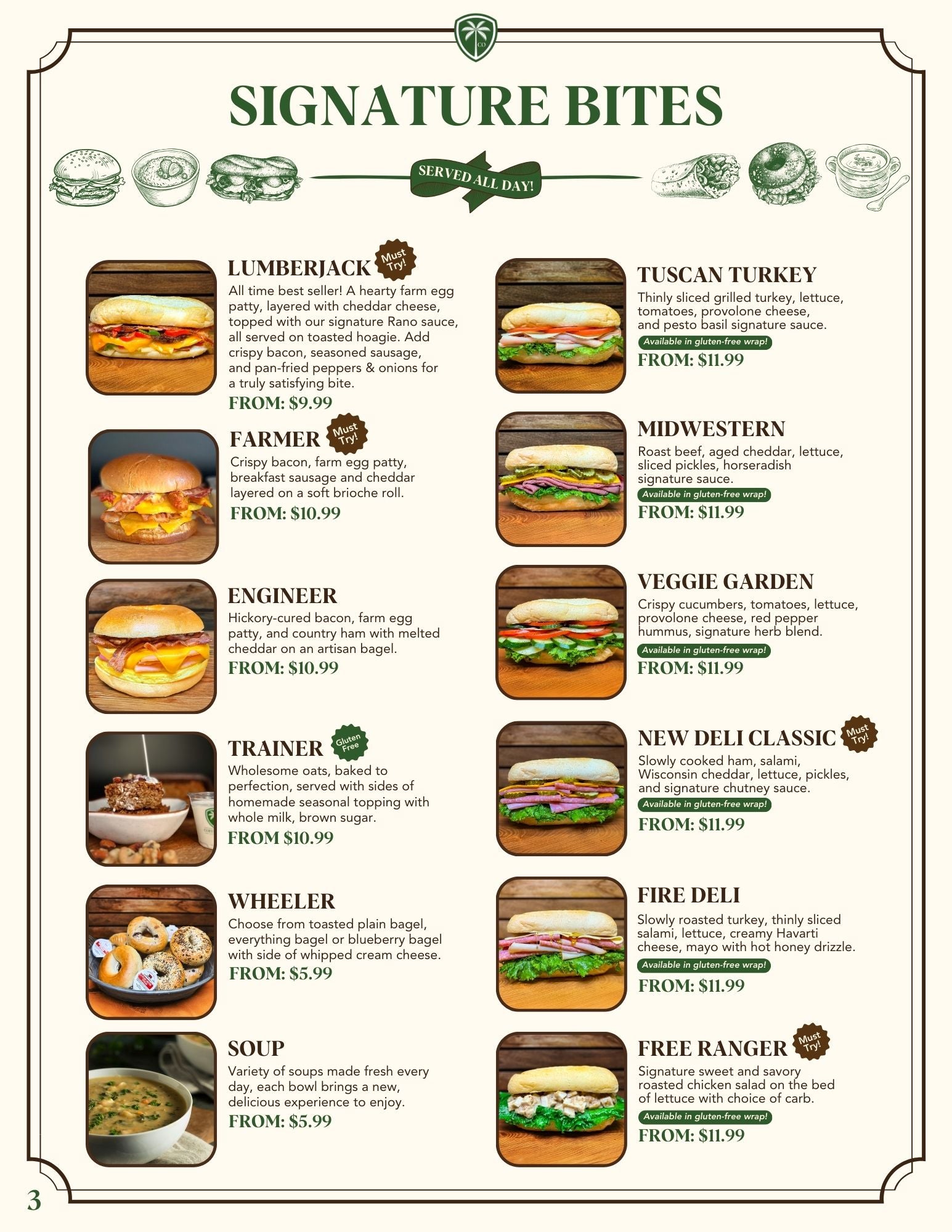 Our Menu – Coffeeville Co